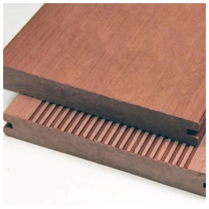 22mm 23mm Solid Core Composite Decking Outdoor Plastic Wood Planks Non ...