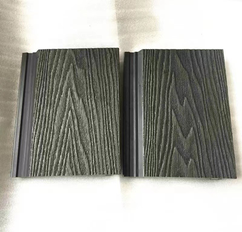 Eco Black Fireproof 3d Wall Cladding Tiles Wood Plastic Composite ...
