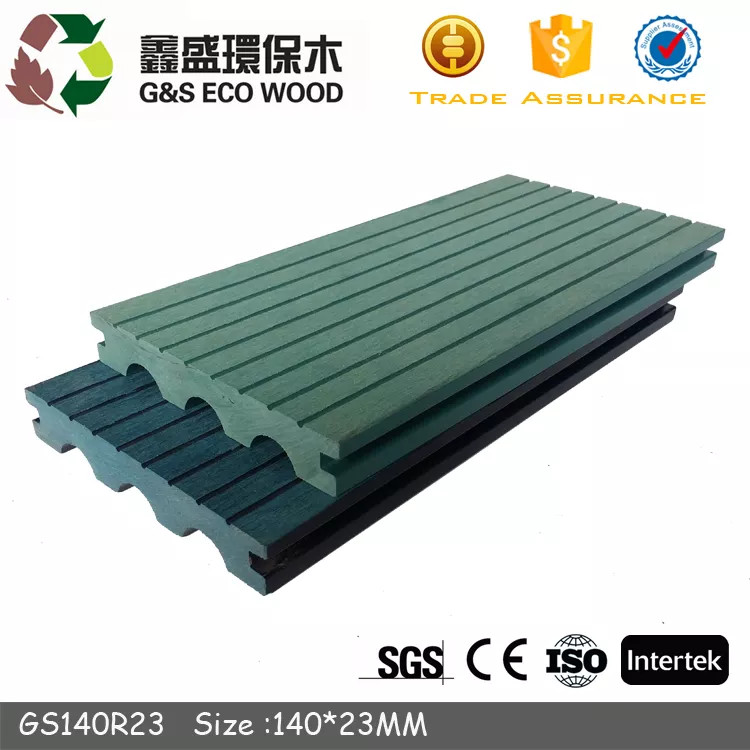 Insect Proof 150mm WPC Decking Boards Solid Wood Plastic Composite ...