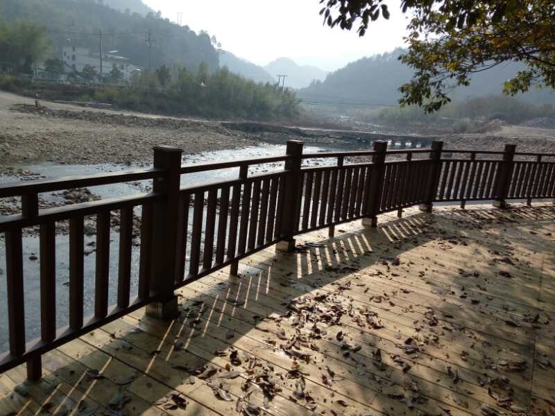 Damp Proof Insect Resistant WPC Railing 1.5m Plastic Coated Handrail ...