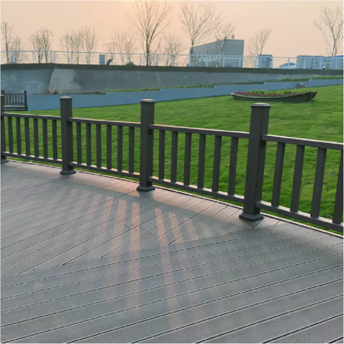 WPC Composite Deck Railing Composite Decking And Balustrade Moistureproof