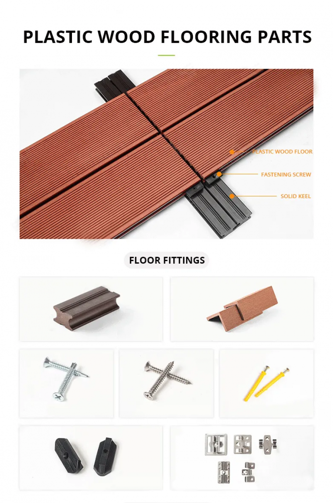 Hard Oak WPC DIY Decking 300 X 23mm Balcony Outdoor Wpc Wall Cladding