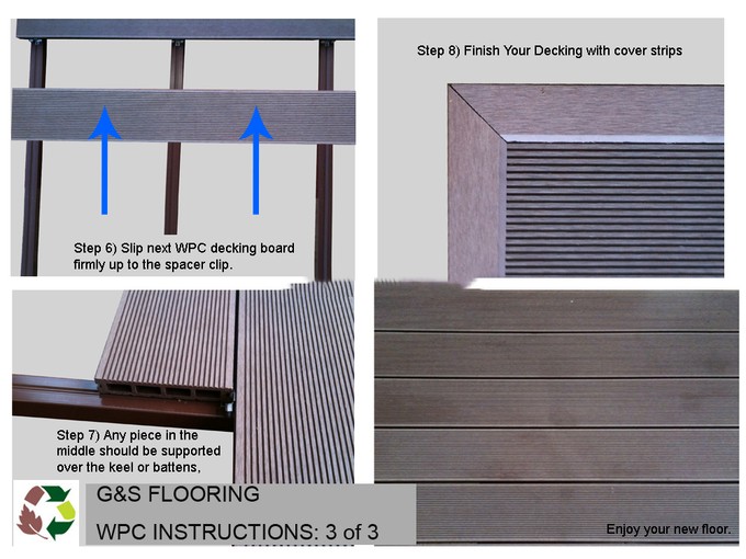 3D Model WPC Hollow Decking Strong Temperature Adaptability Eco Wood ...